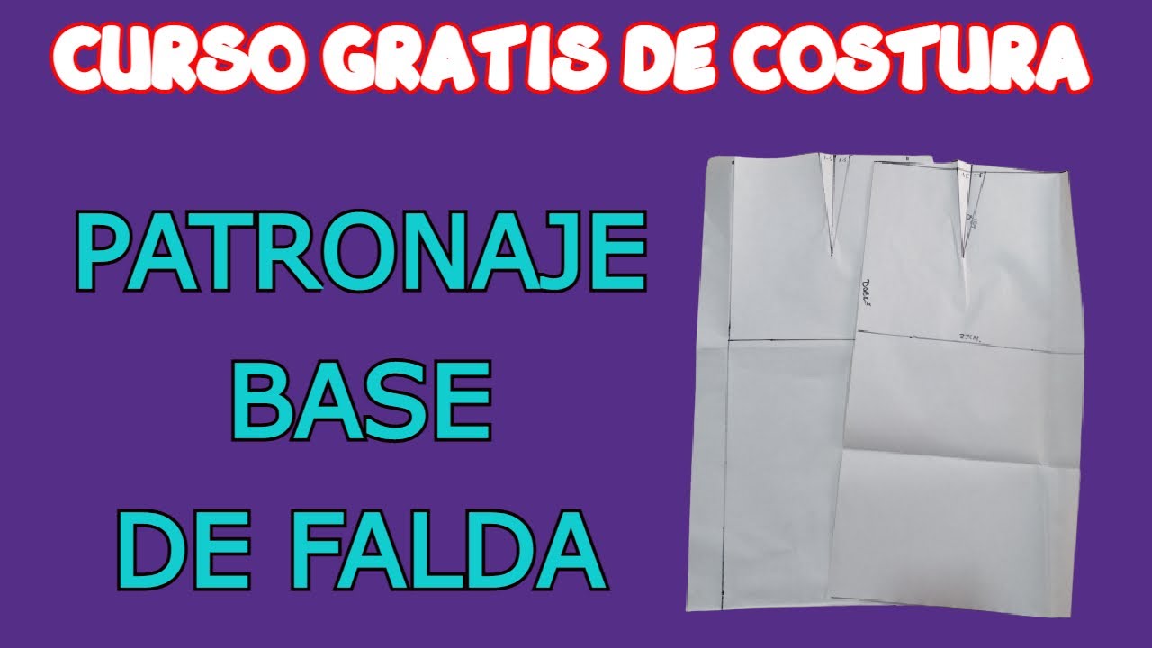PATRONAJE DE FALDA BASE - YouTube