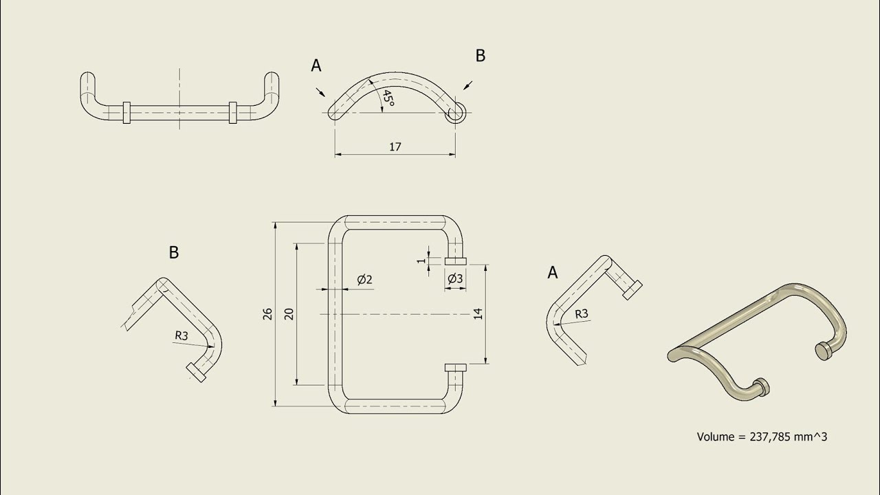 Tutorial Inventor - 480 CURVED LATCH - YouTube