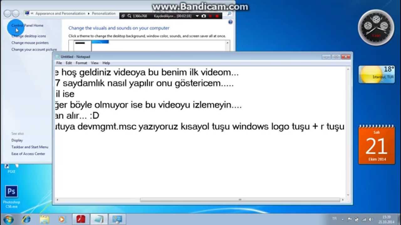 Nasıl windows 7 aero efekti sorunu - YouTube
