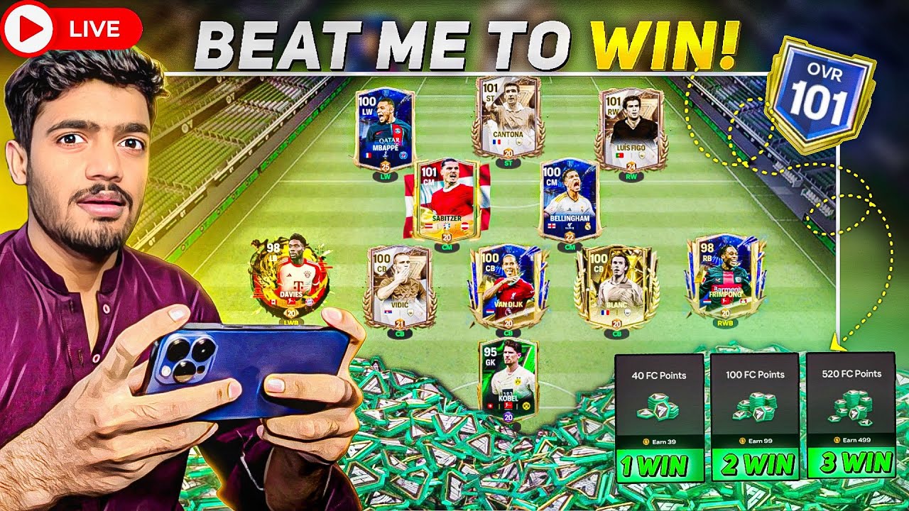 1v1 with EC ShaniYT in FC Mobile - Beat Me and get FC Points - YouTube