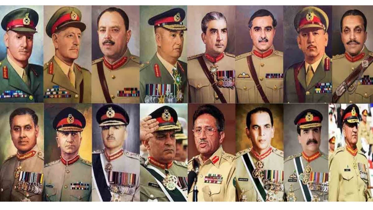 List of 16 COAS of Pakistan Since Independence| ZahoorGraphy - YouTube