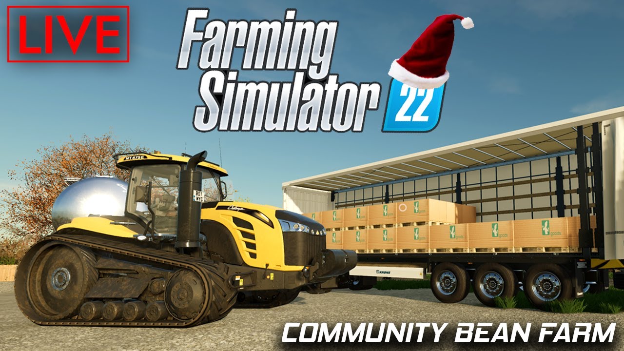 Christmas Eve Community Bean Farming #5 | Farming Simulator 22 Live ...