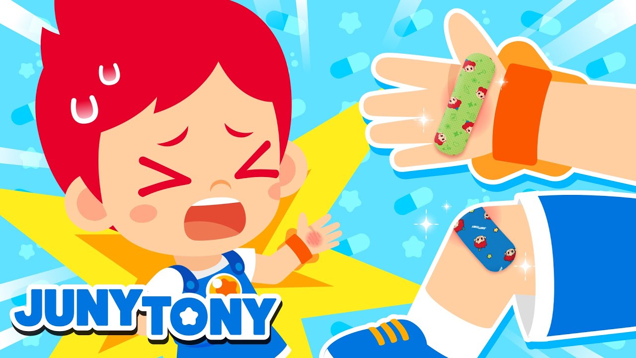 Lagu Keselamatan Anak｜Tony Terluka!🤕｜Lagu Boo-Boo｜JunyTony Bahasa ...