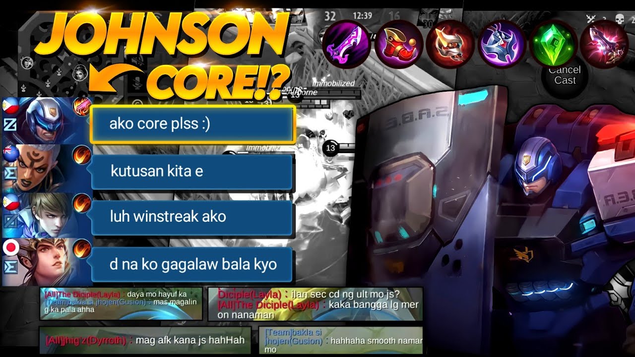 JOHNSON CORE!!? KAKAMPI AT KALABAN NAPABILIB!! -MLBB - YouTube