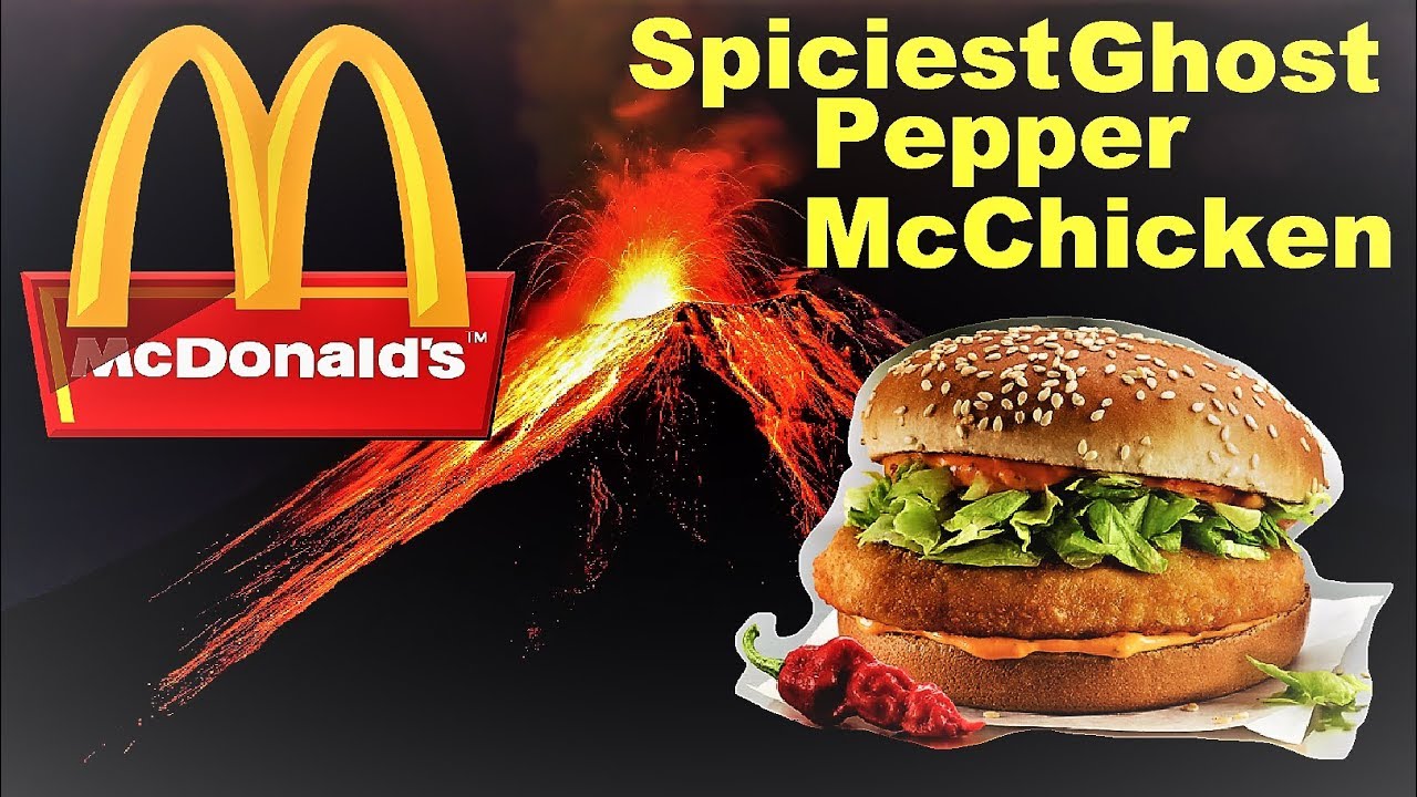 McDonald's Spiciest Ghost Pepper McChicken Review - YouTube