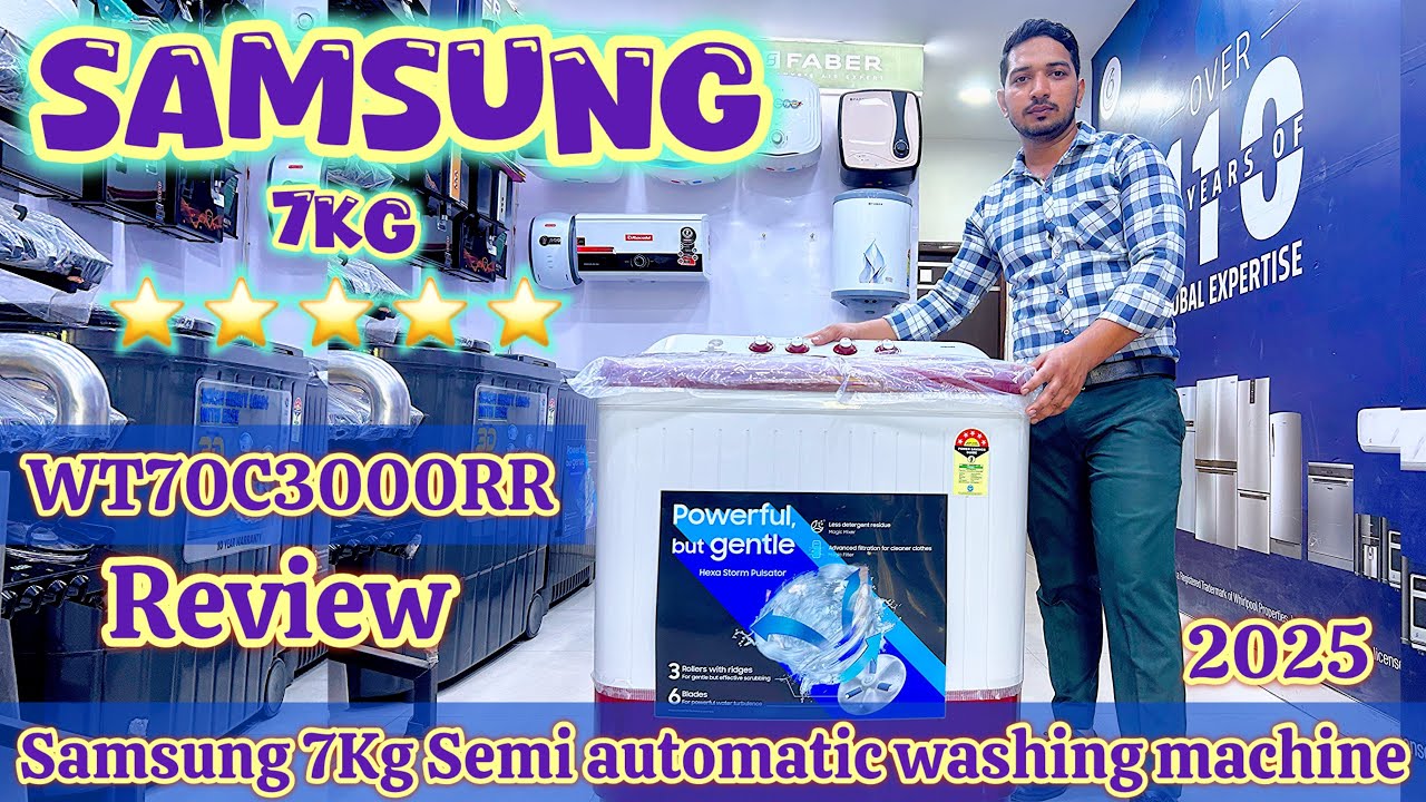 Samsung 7 kg 5 Star Semi-Automatic Top Load Washing Machine Review 2025 ...