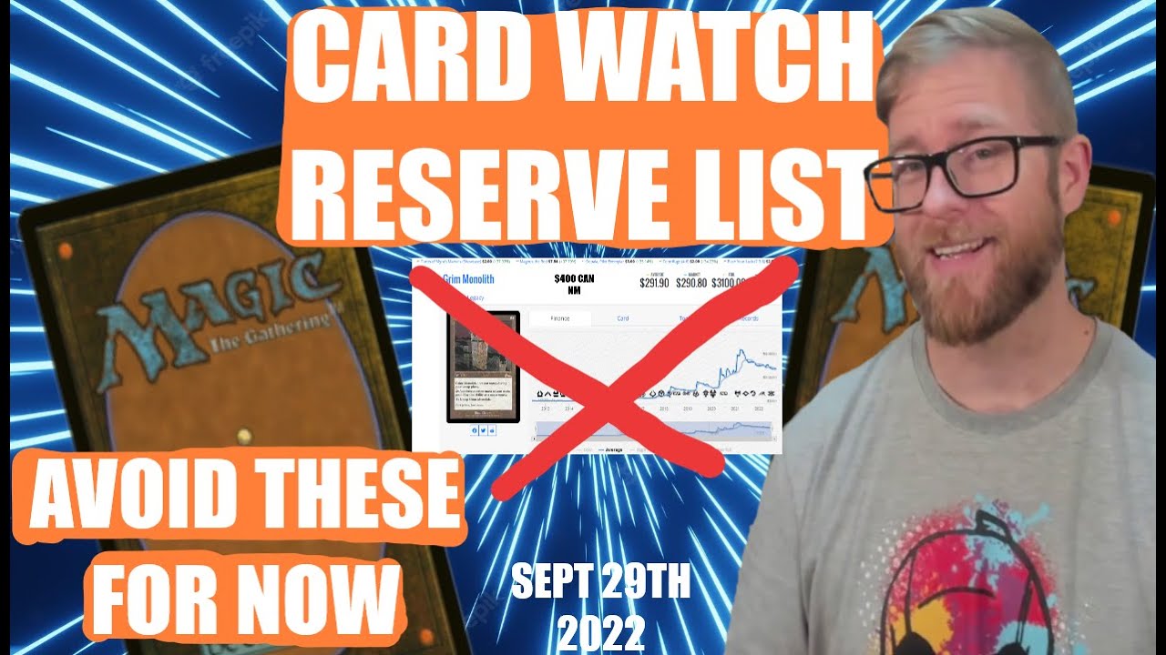 Which Reserve List Cards To Buy And Which Ones to Avoid Card Watch Sept ...