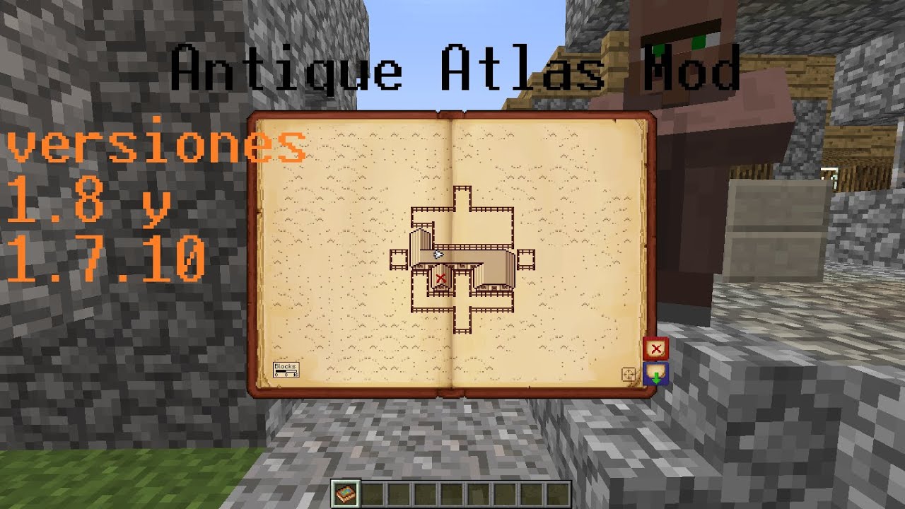 Minecraft review de Antique Atlas Mod versiones 1.8 y 1.7.10 - YouTube