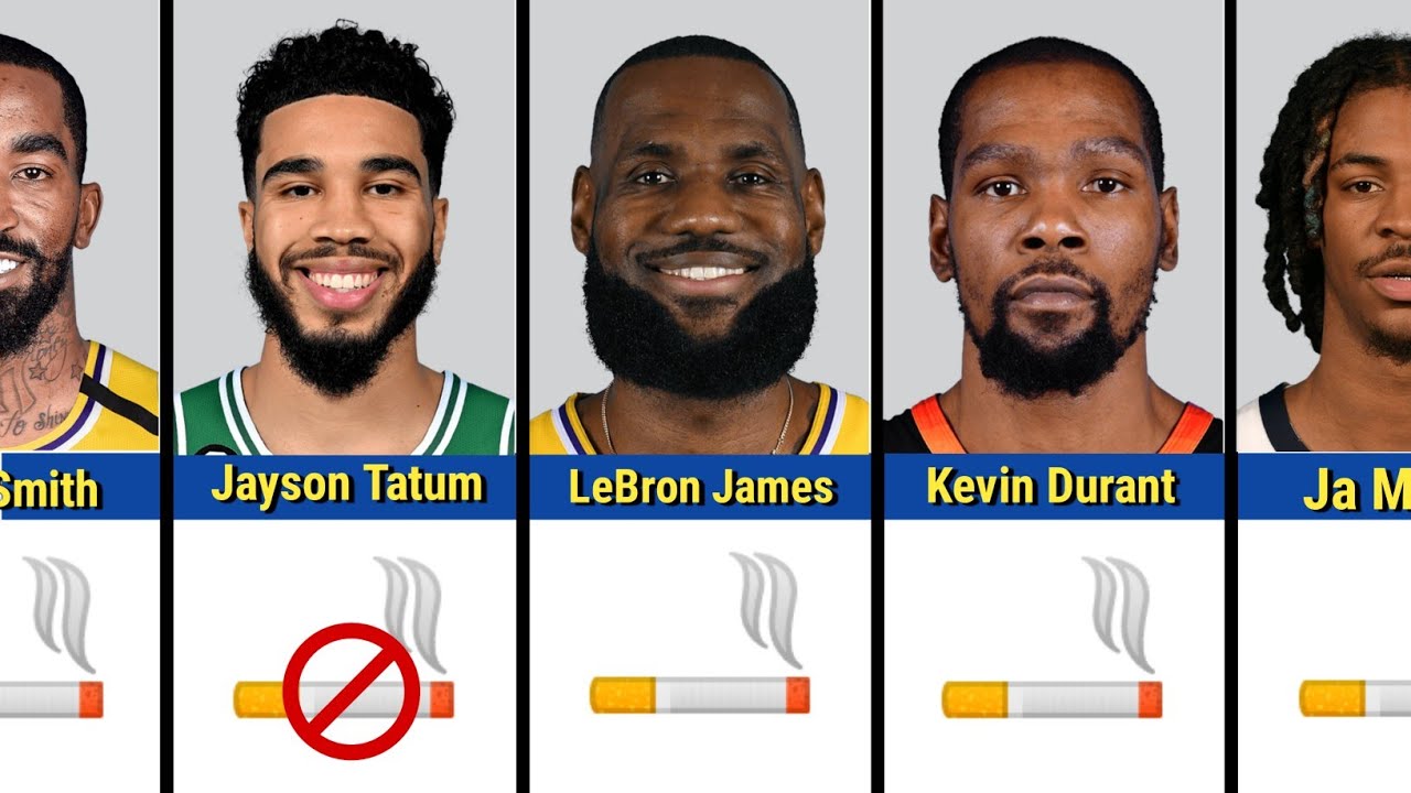 NBA Players Who Smoke (Cigarettes & Weed) 🚬 | 3D Comparison Video - YouTube