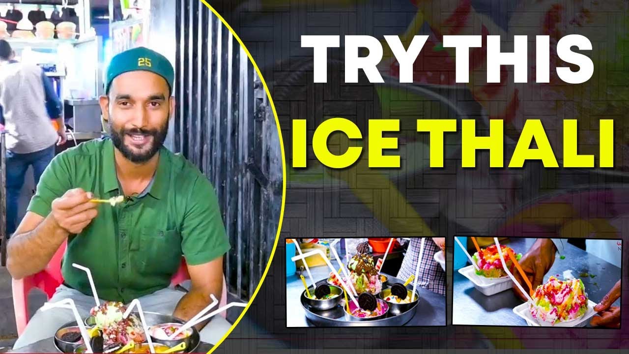 Delicious Ice Cream Thali With Four Flavors - YouTube