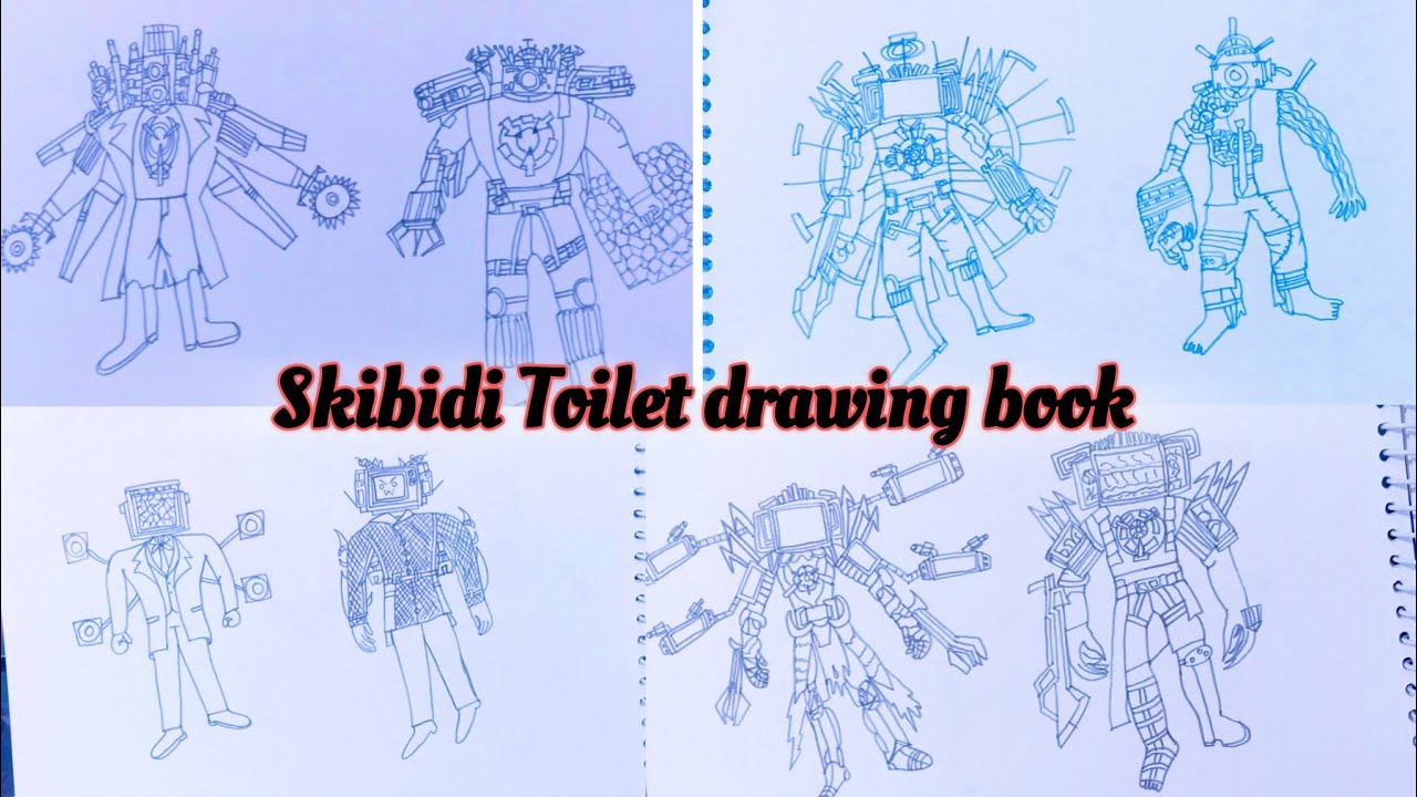 SKIBIDI TOILET NEW -EASY STEP BY STEP DRAWING I SKIBIDI TOILET DRAWING ...