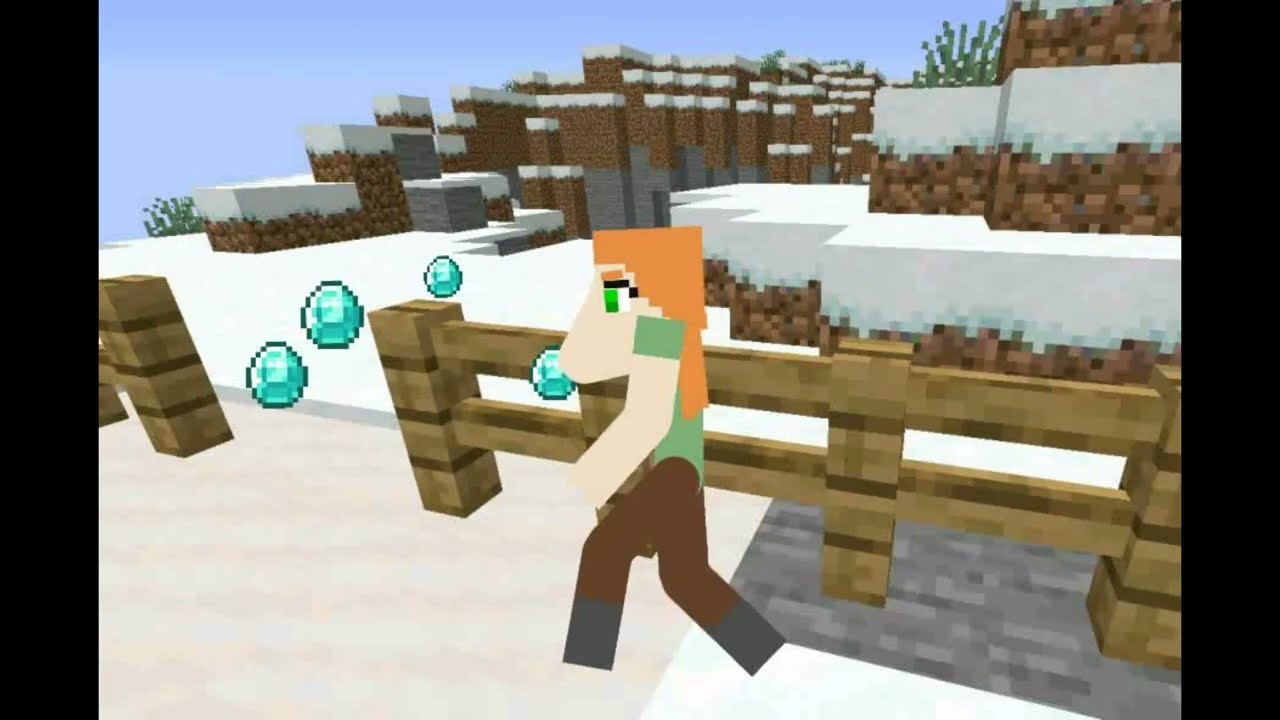 Alex and Steve love in love | minecraft anime animation - YouTube