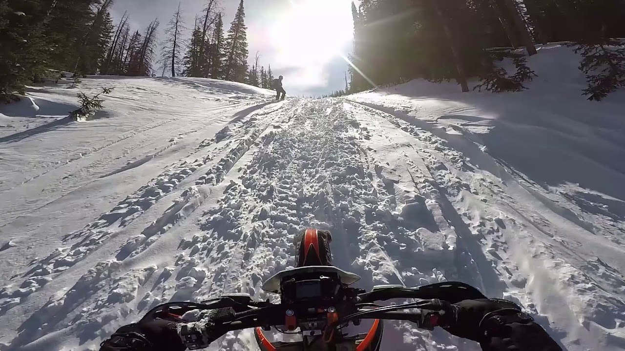 Mototrax Snow Biking at Rabbit Ears 2018-01-30 - YouTube