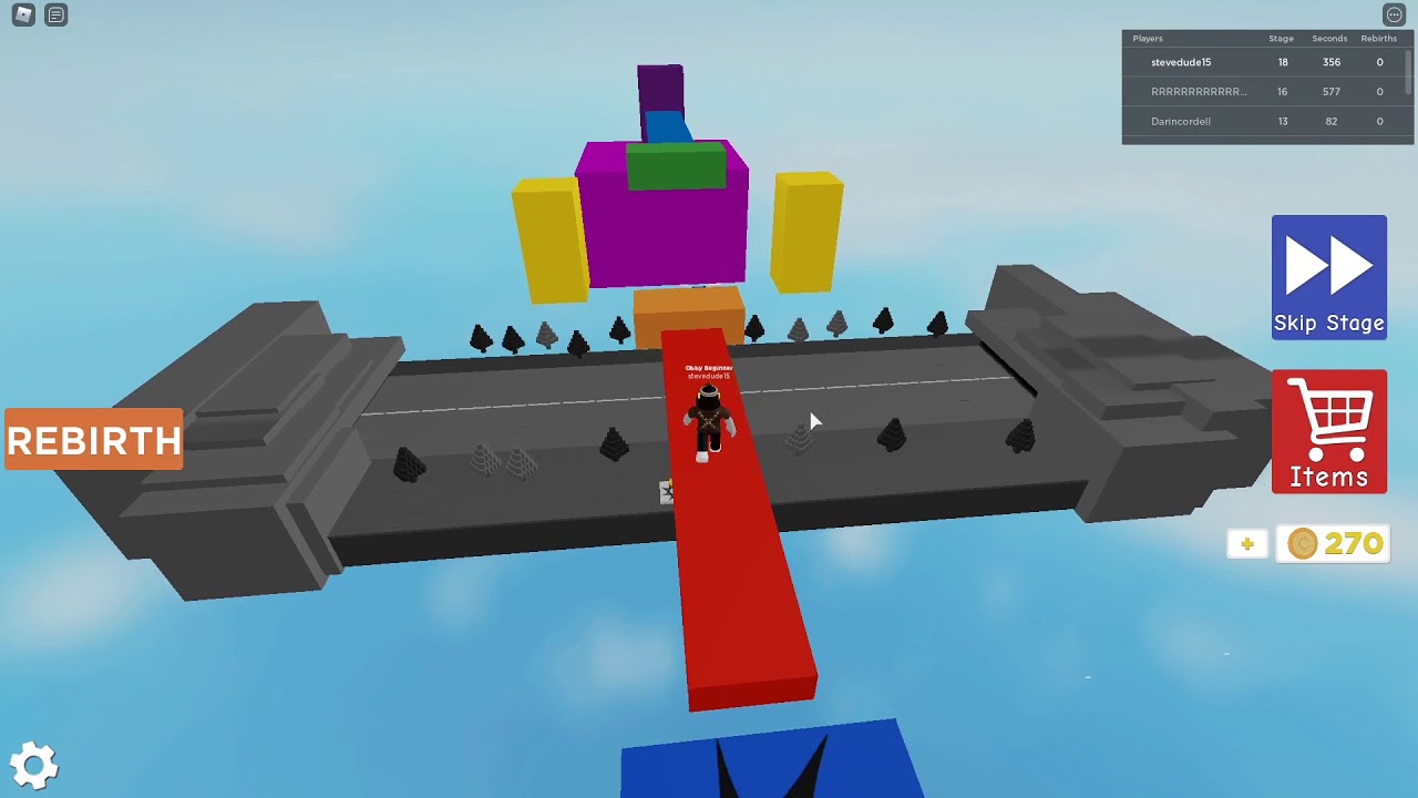 Easy Obby FALLING OFF THE MAP - Roblox OBBY - YouTube
