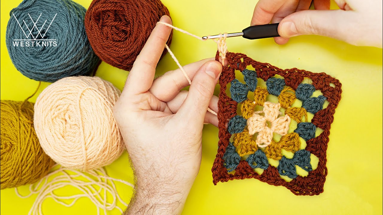 Granny Square Crochet Tutorial - YouTube