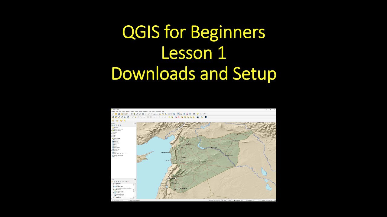 QGIS Lesson 1: Downloads and Setup - YouTube