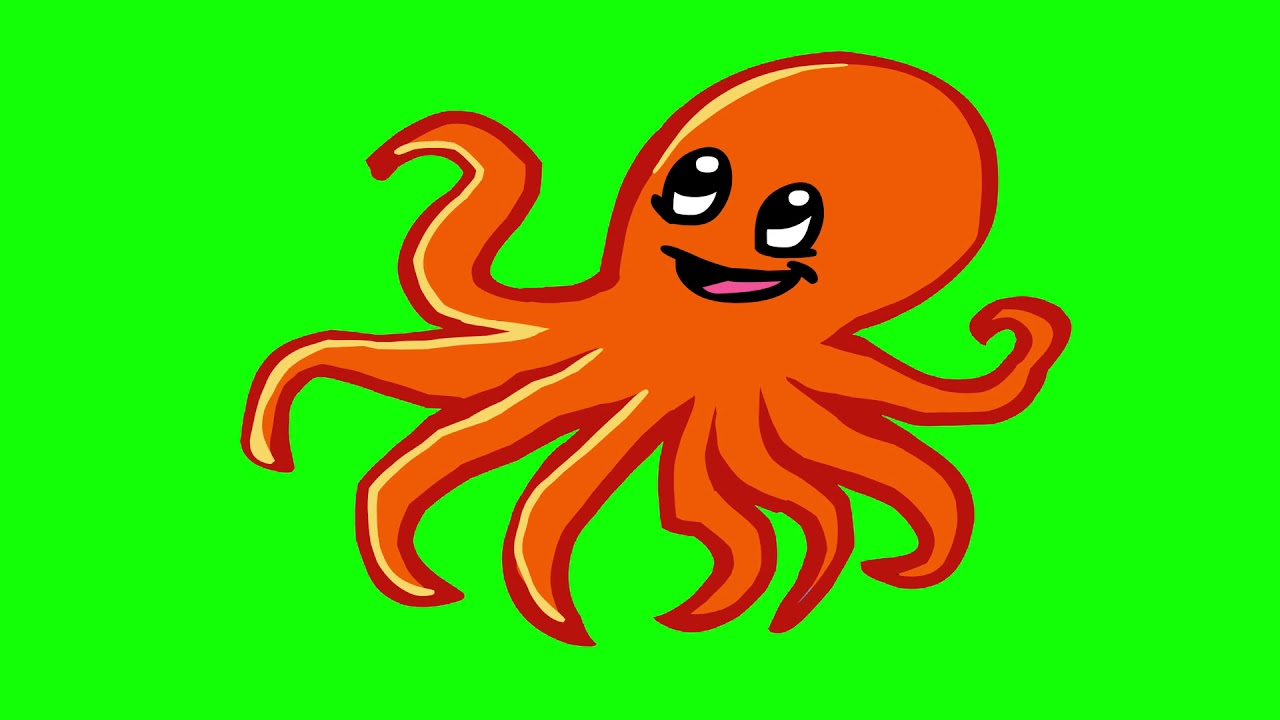 Chroma Key | Octopus on GREEN SCREEN FOR FREE | EFFECTS FOR FREE ...