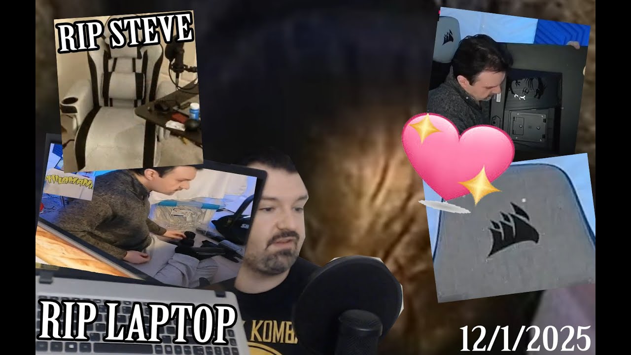 DSP Night stream REEstream [he set up a chair and some monitors. funny ...