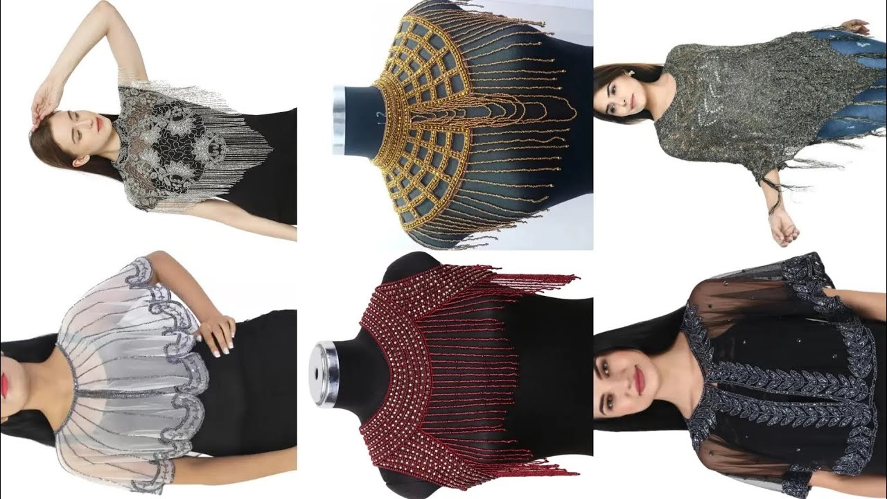 || Stylish Poncho Top || Net Poncho || Blouse net Poncho || 2023 - YouTube