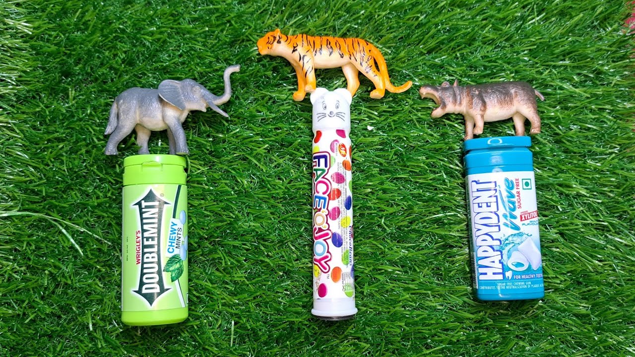 DOUBLEMINT vs HAPPYDENT vs Faceojoy Tiger 🐅 #youtubeshorts #trending # ...