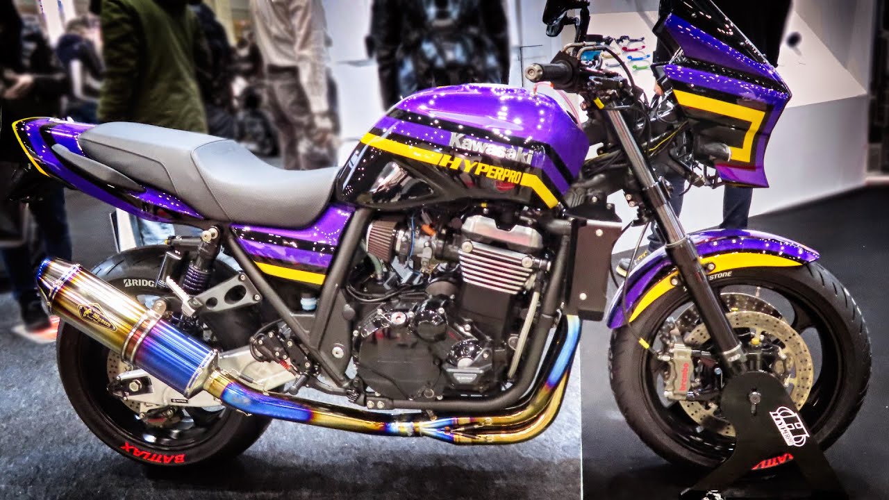 Kawasaki ZRX1200 DAEG 16 Custom Machine by HYPERPRO - YouTube
