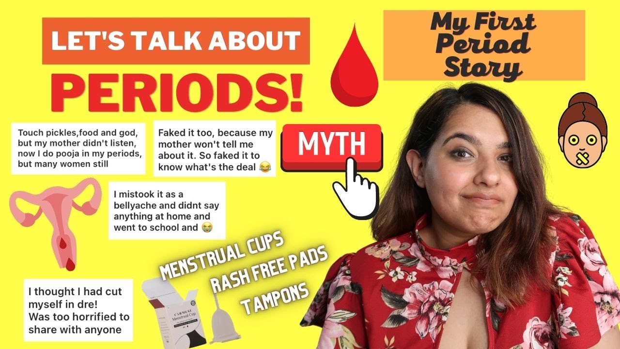 Let’s talk about PERIODS! 🩸 My First Period Story, Myths, Menstrual Cup ...