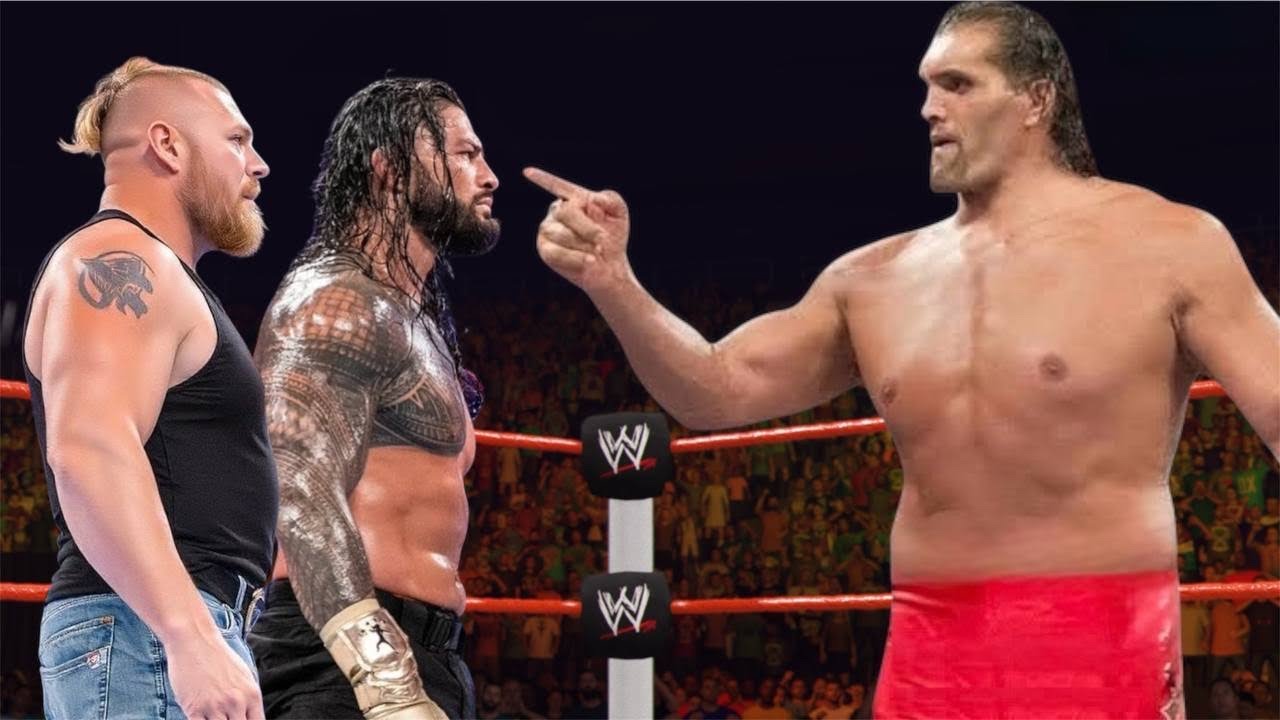 Roman reigns & brock lesnar vs great khali : full match - WWE 2K24 | 23 ...