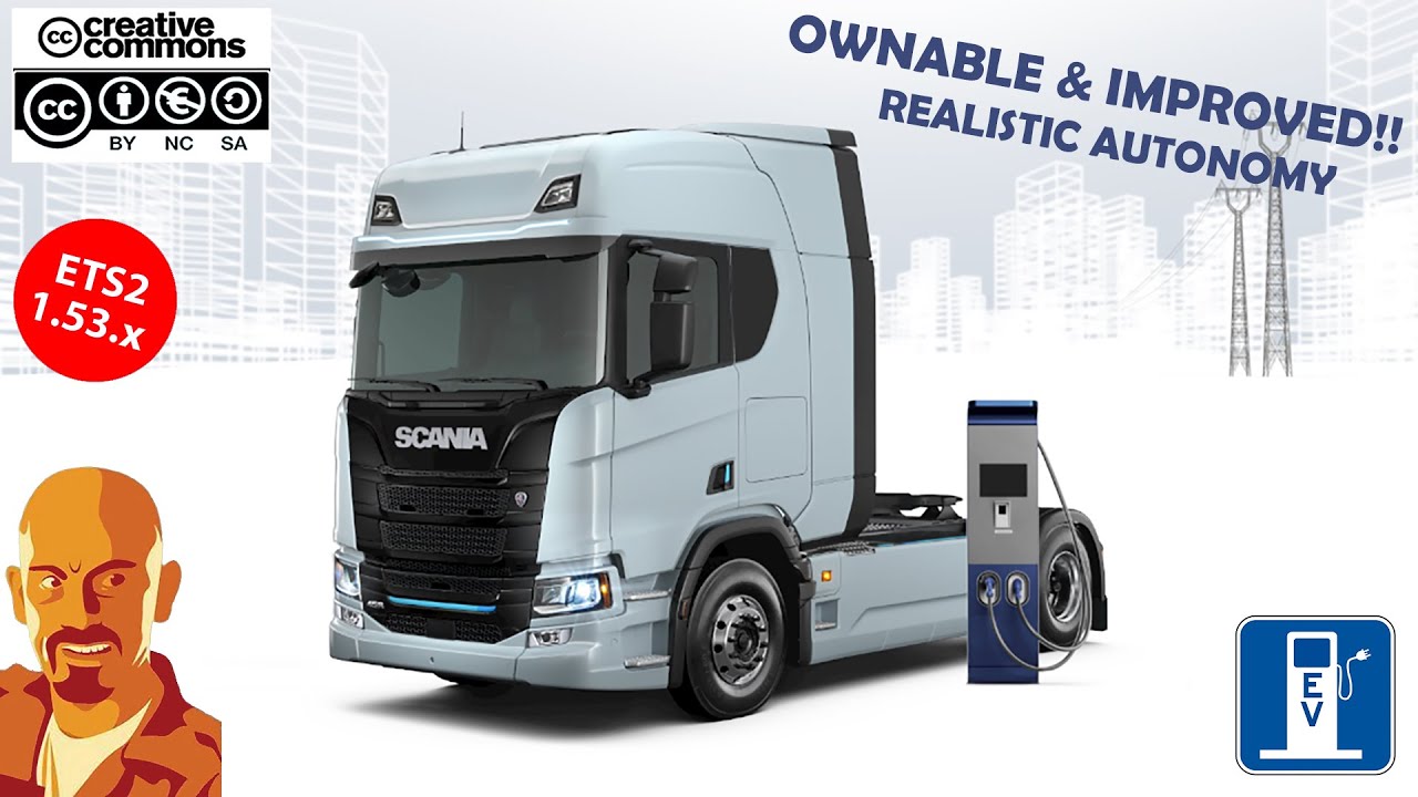 SCANIA S BEV ELECTRIC OWNABLE & IMPROVED v1.0 ETS2 1.53.x (ETS2MOD) - YouTube
