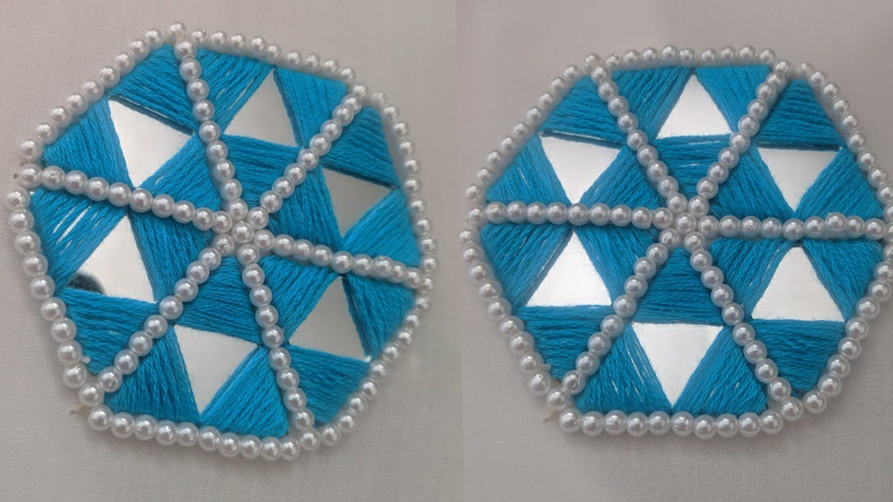 Beautiful & Easy mirror work design tutorial |New Hand embroidery ...