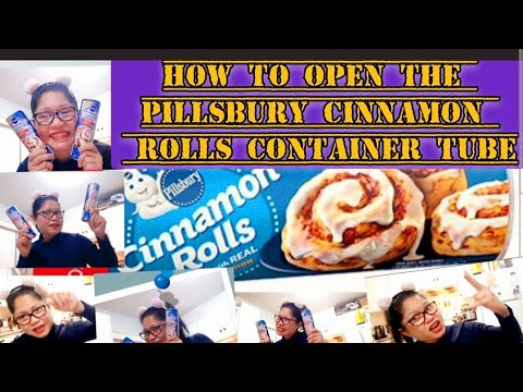 pillsbury cinnamon rolls - how to open the container tube #pillsbury # ...