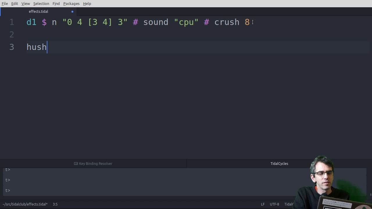 [TidalClub] Week 2 lesson 1 - starting out with patterning effects ...