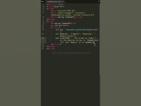 Array IndexOf | JavaScript - YouTube