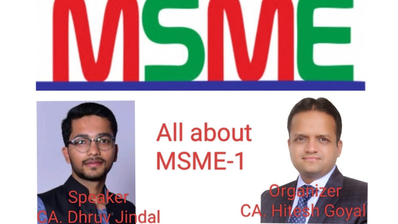 All about MSME-1 - YouTube