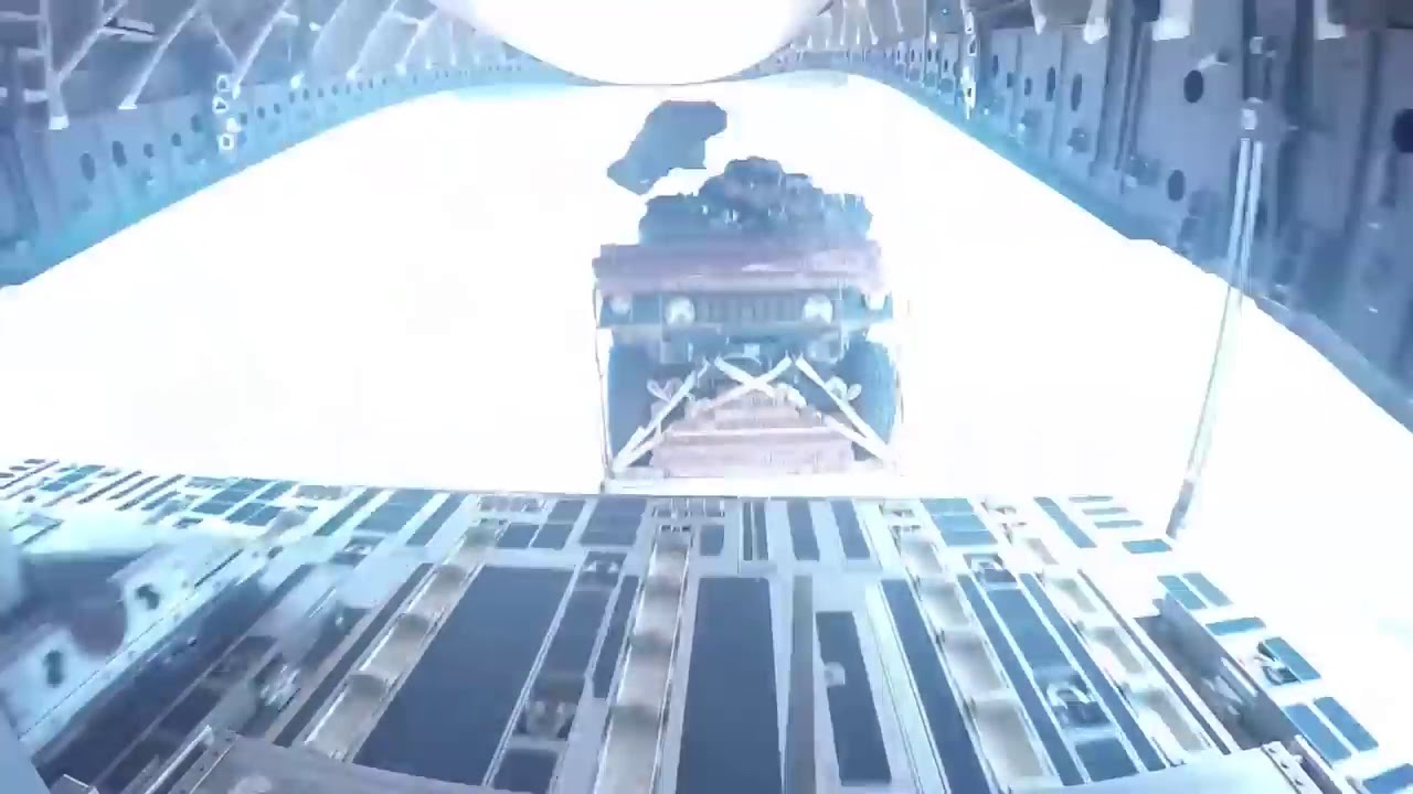 Humvee Airdrop From C-17 - YouTube