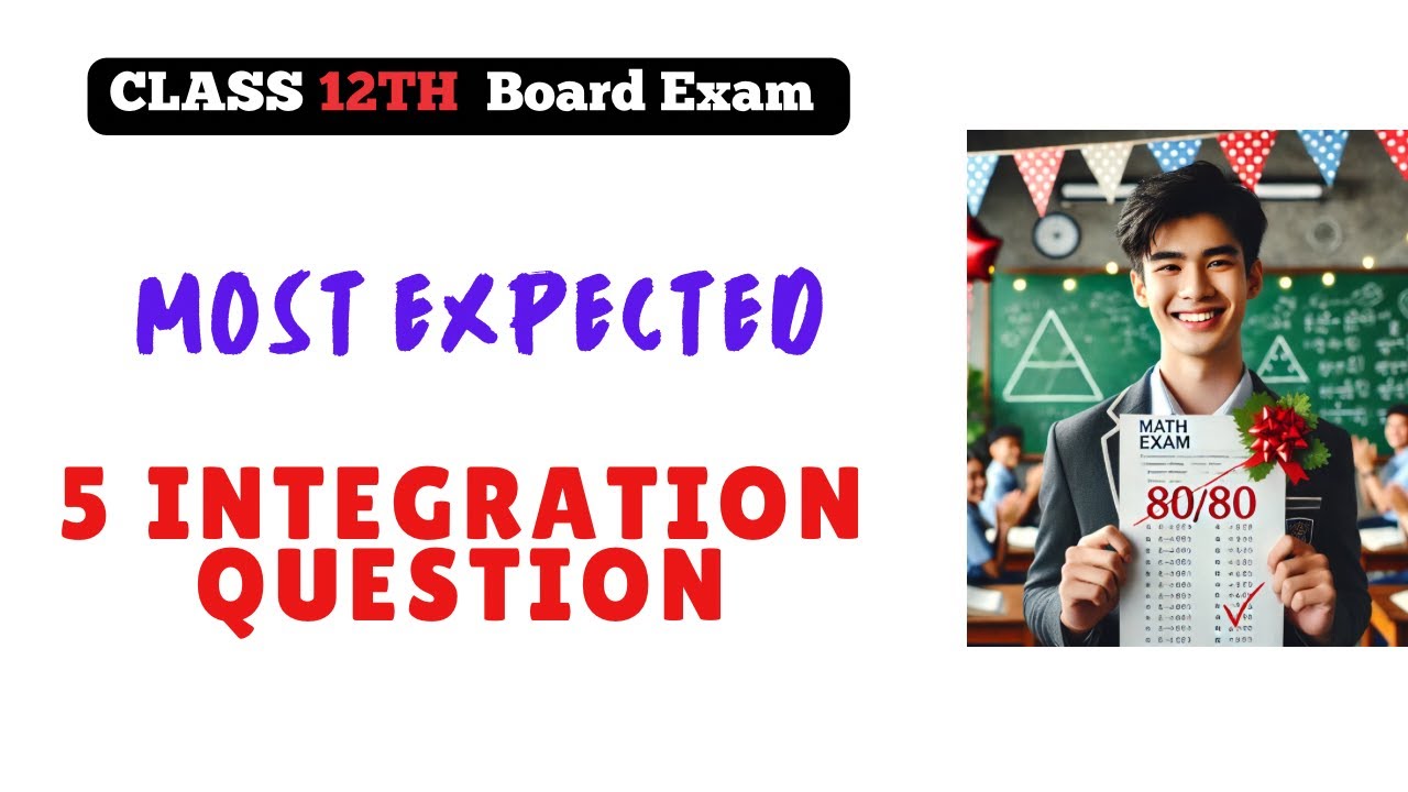 Most expected 5 Integration Questions ️#12thmaths - YouTube
