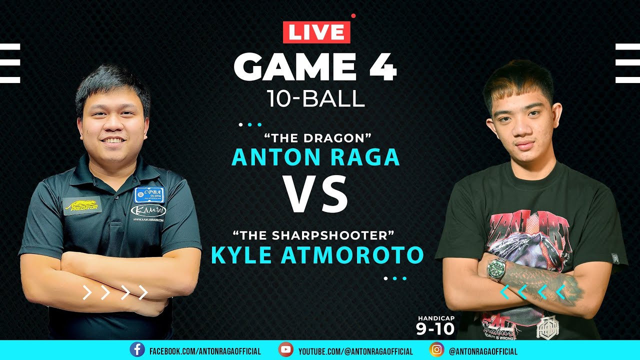 ANTON RAGA VS. KYLE AMOROTO (9.10) | 10BALL | RACE 20 - YouTube