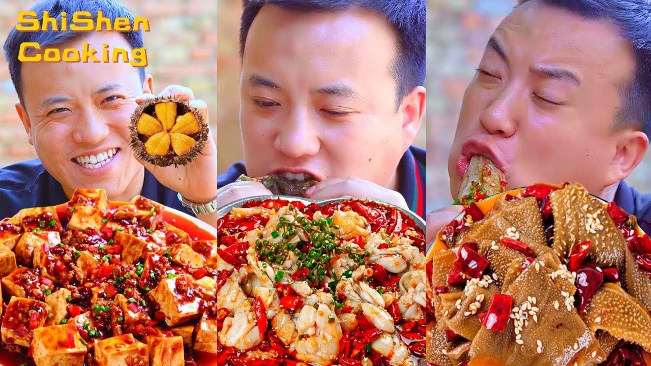 Village Funny Mukbang | Grilled Stone Food | Wild Cooking | Eating ...