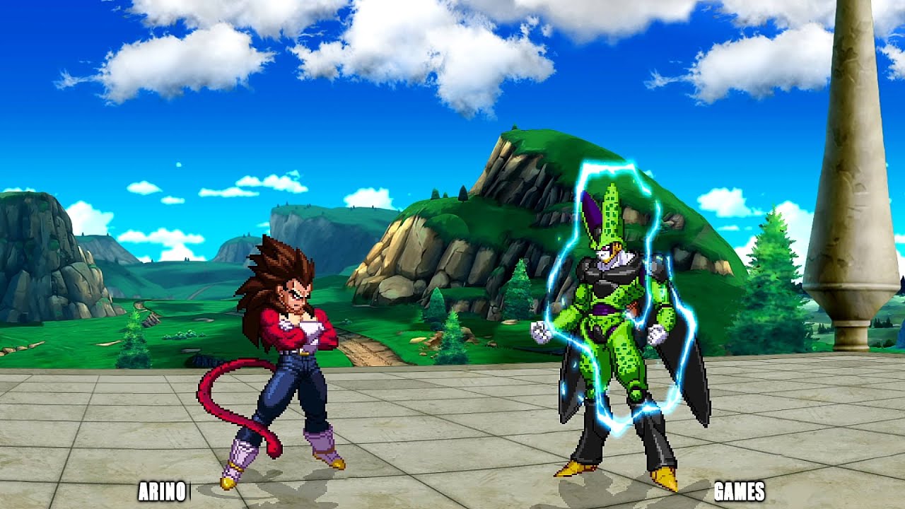 VEGETA SSJ4 VS PERFECT CELL! INSANE FIGHT! - YouTube