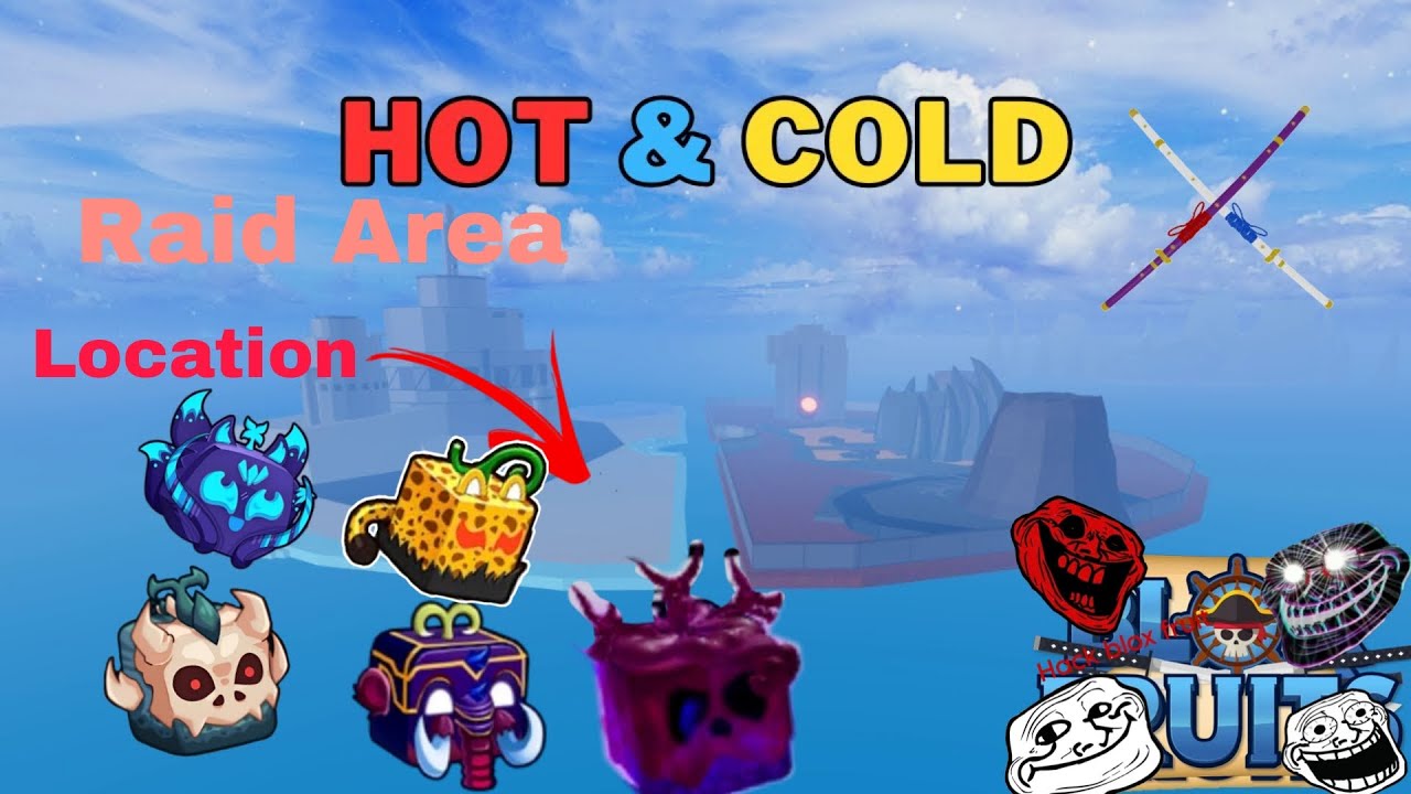 Hot and Cold location Raid Area #viral #roblox #bloxfruts #bloxfruits # ...