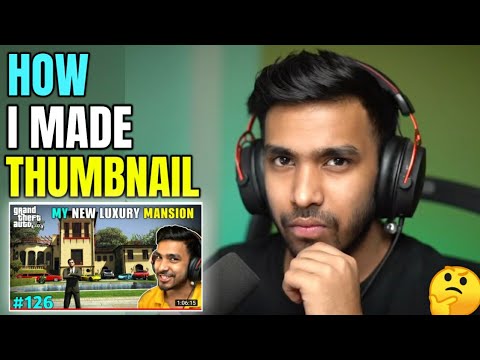 HOW I MADE MY YOUTUBE THUMBNAIL | TECHNO GAMERZ GTA 5 NEW VIDEO ...