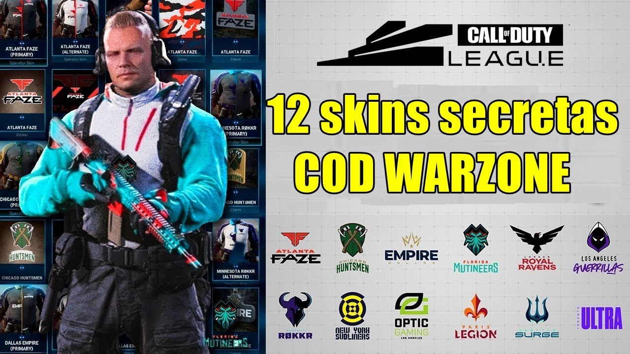 12 SKINS SECRETAS - Call of Duty WARZONE - YouTube