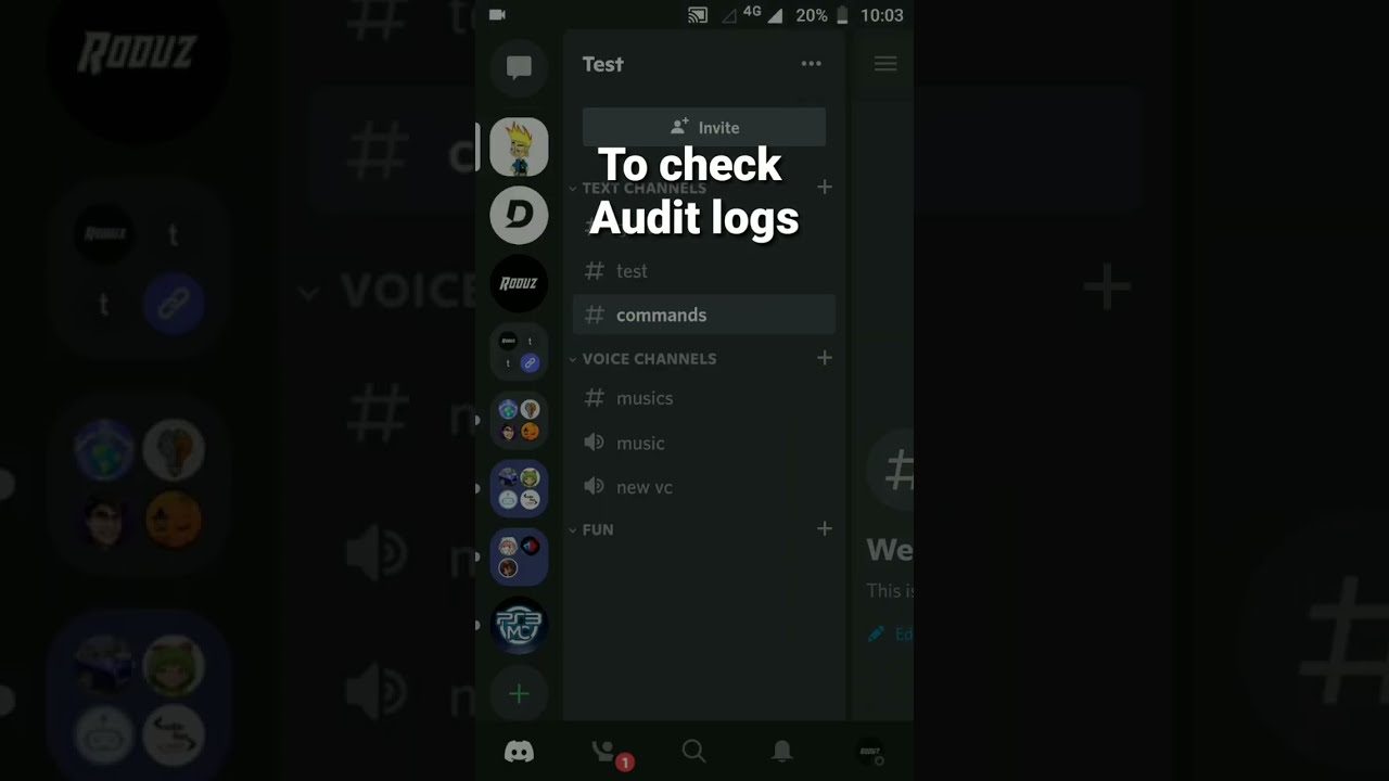 How To Check Audit activity Logs In Discord Mobile roduz discord How To Check Audit activity Logs In Discord Mobile roduz discord