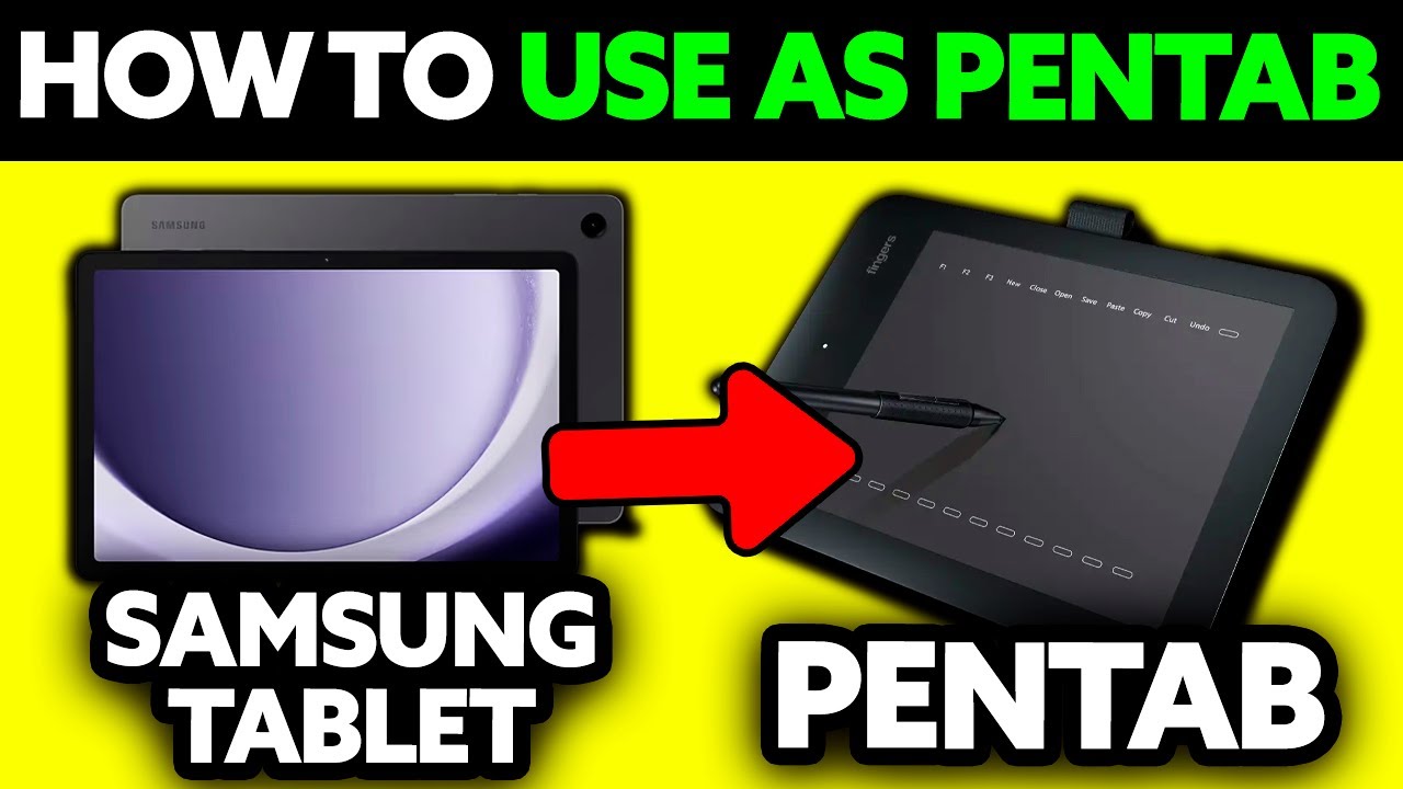 How To Use Samsung Tablet as Pentab (2025) - Step by Step - YouTube
