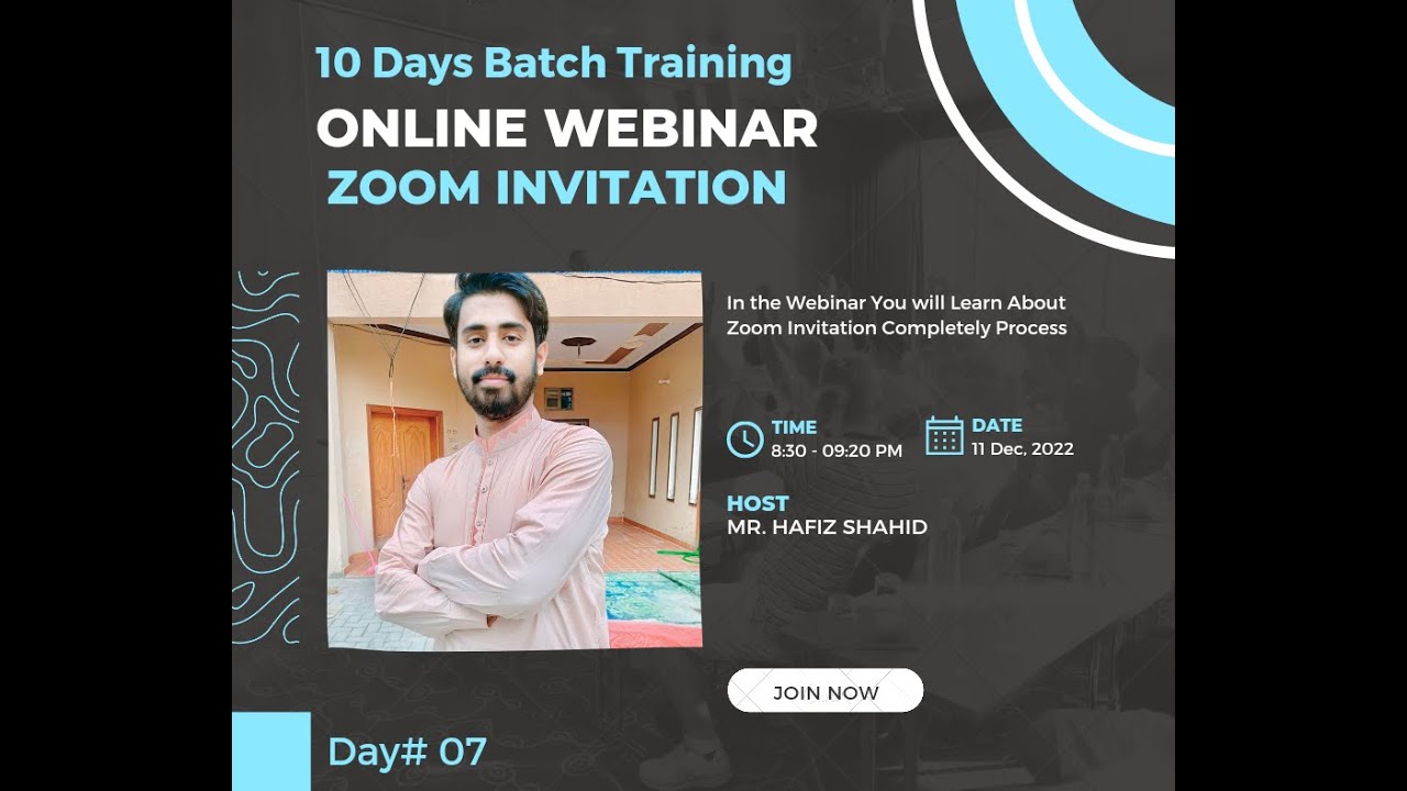 Zoom Invitation Complete Process || Invitation For Zoom Presentation ...