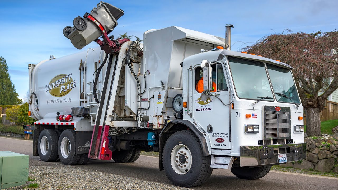 Peterbilt 320 - Amrep HX-450-ASL Garbage Truck - YouTube