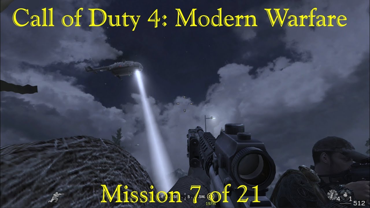 Call of Duty 4: Modern Warfare 2007 PC - Mission 7 Hunted - Walkthrough ...
