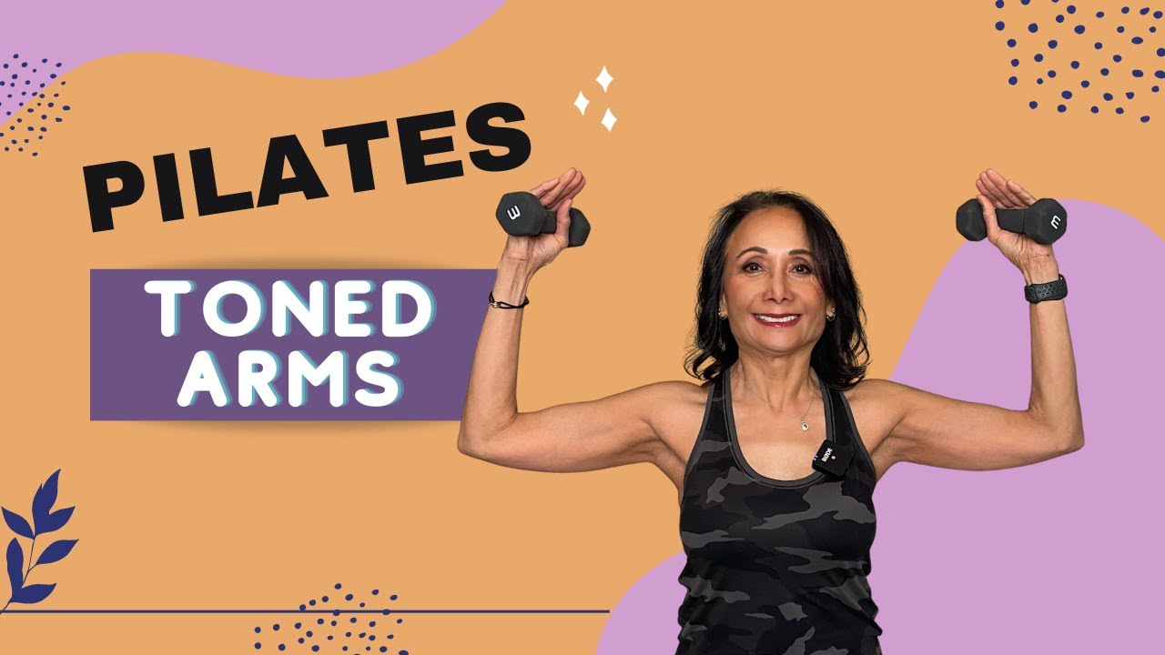 PILATES Sculpted Arms w/ Light Dumbbells #beginnerworkout - YouTube