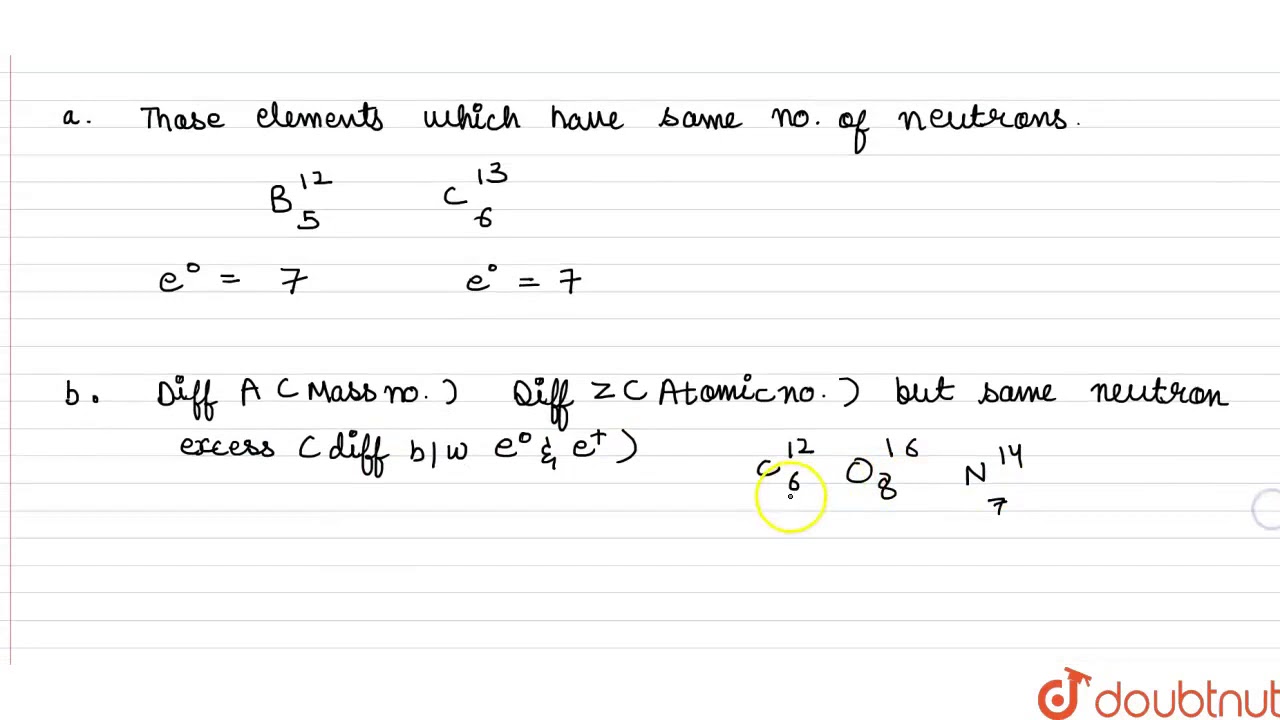 ISOTONES, ISODIAPHERS, ISOTERS AND ISOELECTRONIC IONS - YouTube