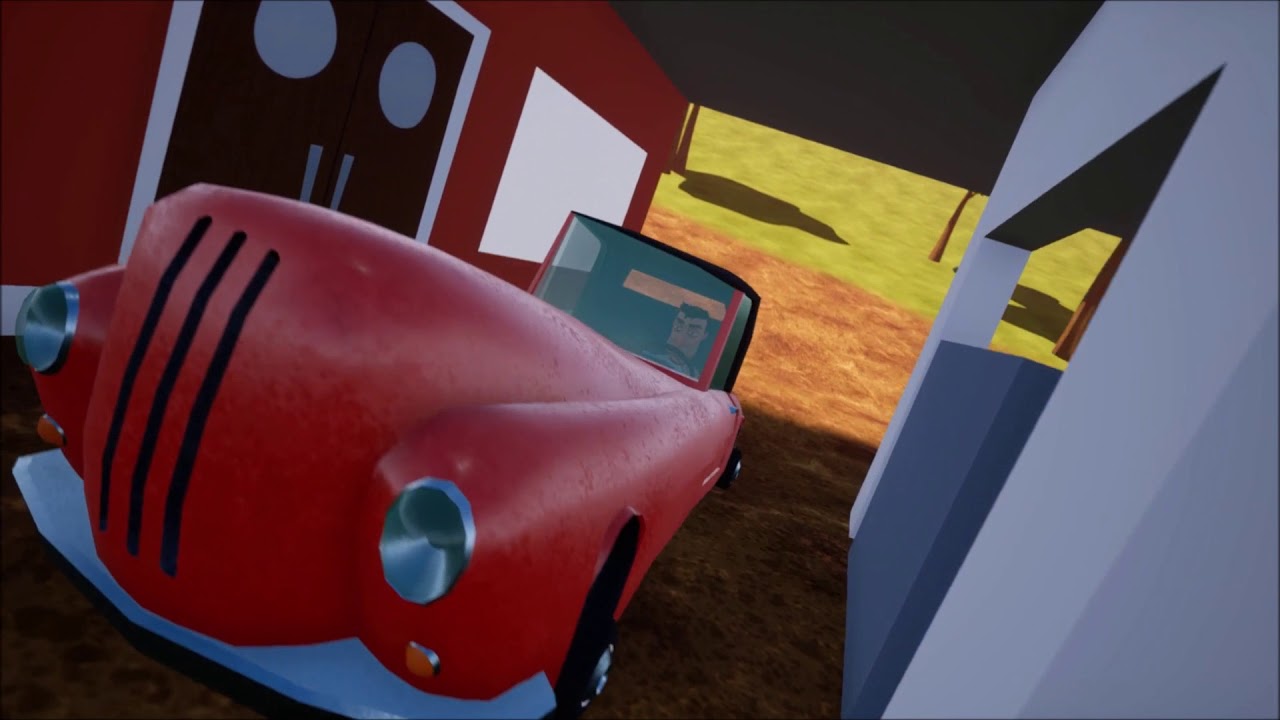 Driving Around Hello Neighbor Town - YouTube