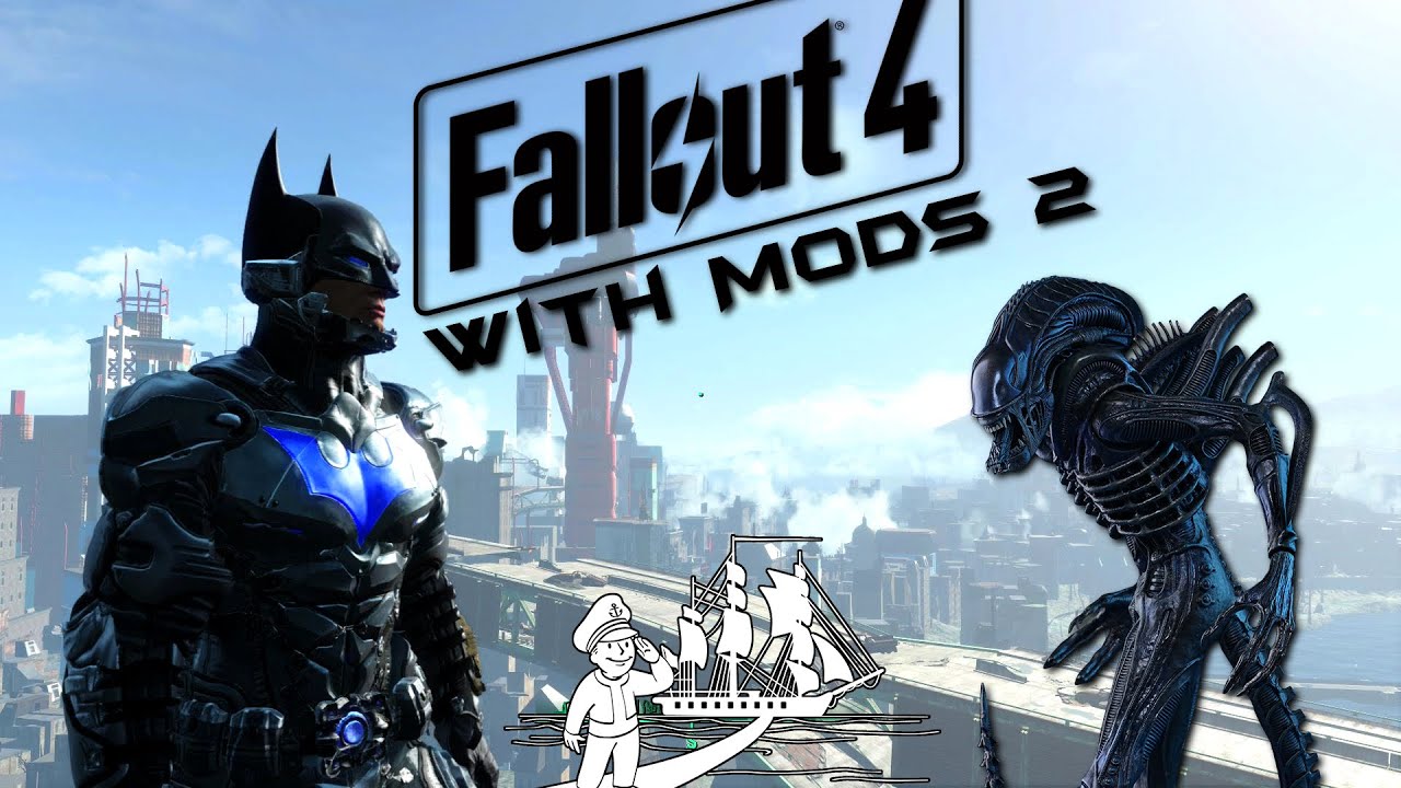 Fallout 4 with Mods 2! Alien Secret Base and USS Constitution - YouTube